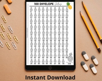 30 Envelope Savings Challenge Tracker Money Challenge Cat - Etsy