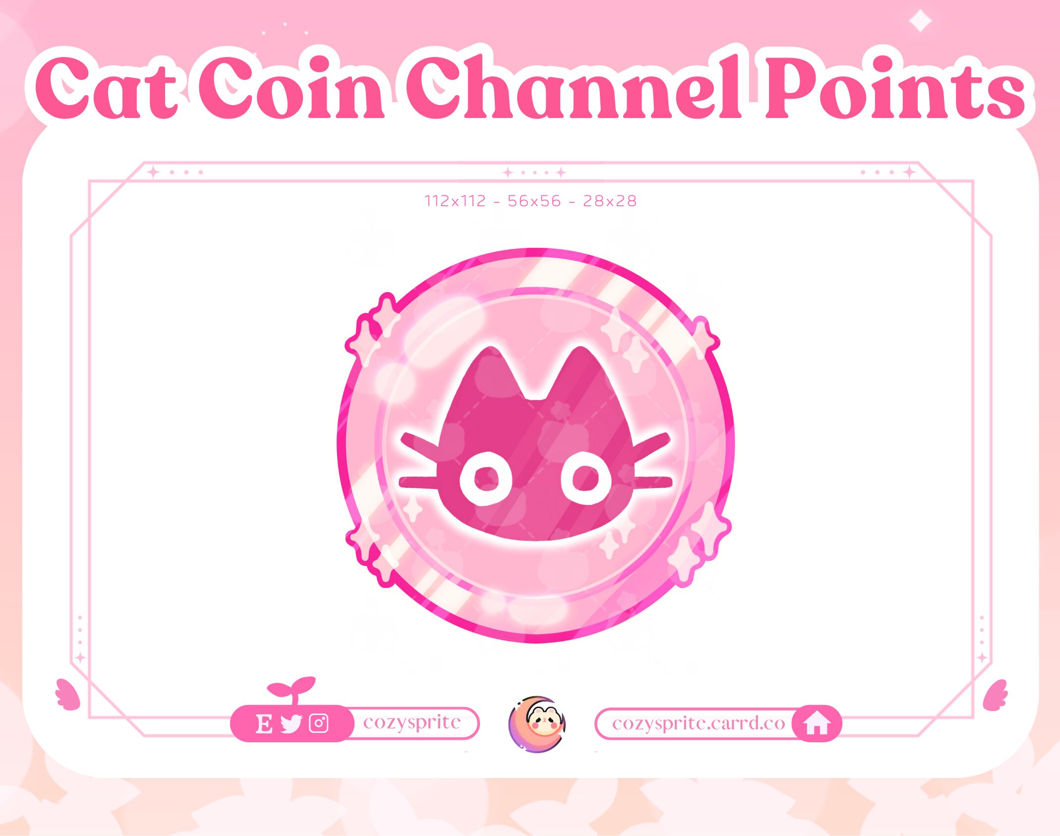 Cat Coin Channel Point | Cat Emote | Coin | Kitty - Etsy