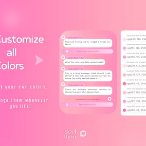 Sleek Chat Widget | Customizable Colors, Cute Chat, Minimal Theme ...