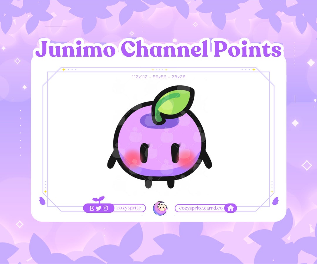 Junimo Channel Point | Stardew Valley | Purple | Streaming | Emote ...