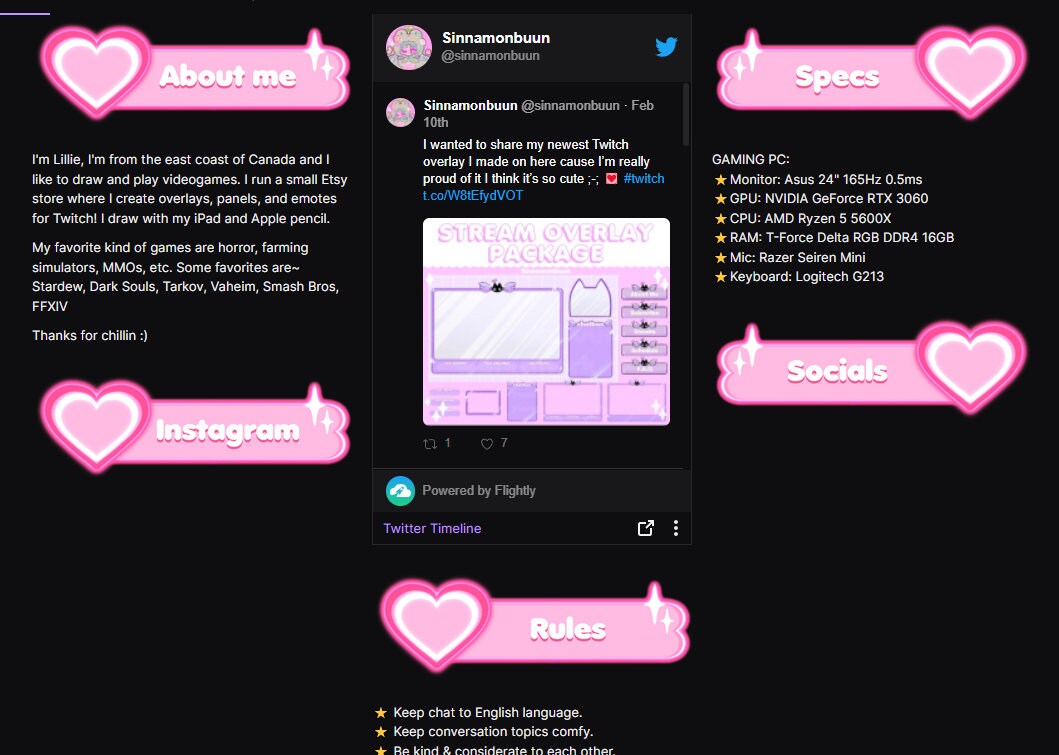 40 Neon Heart Panels Cute Pink Simple Kawaii - Etsy