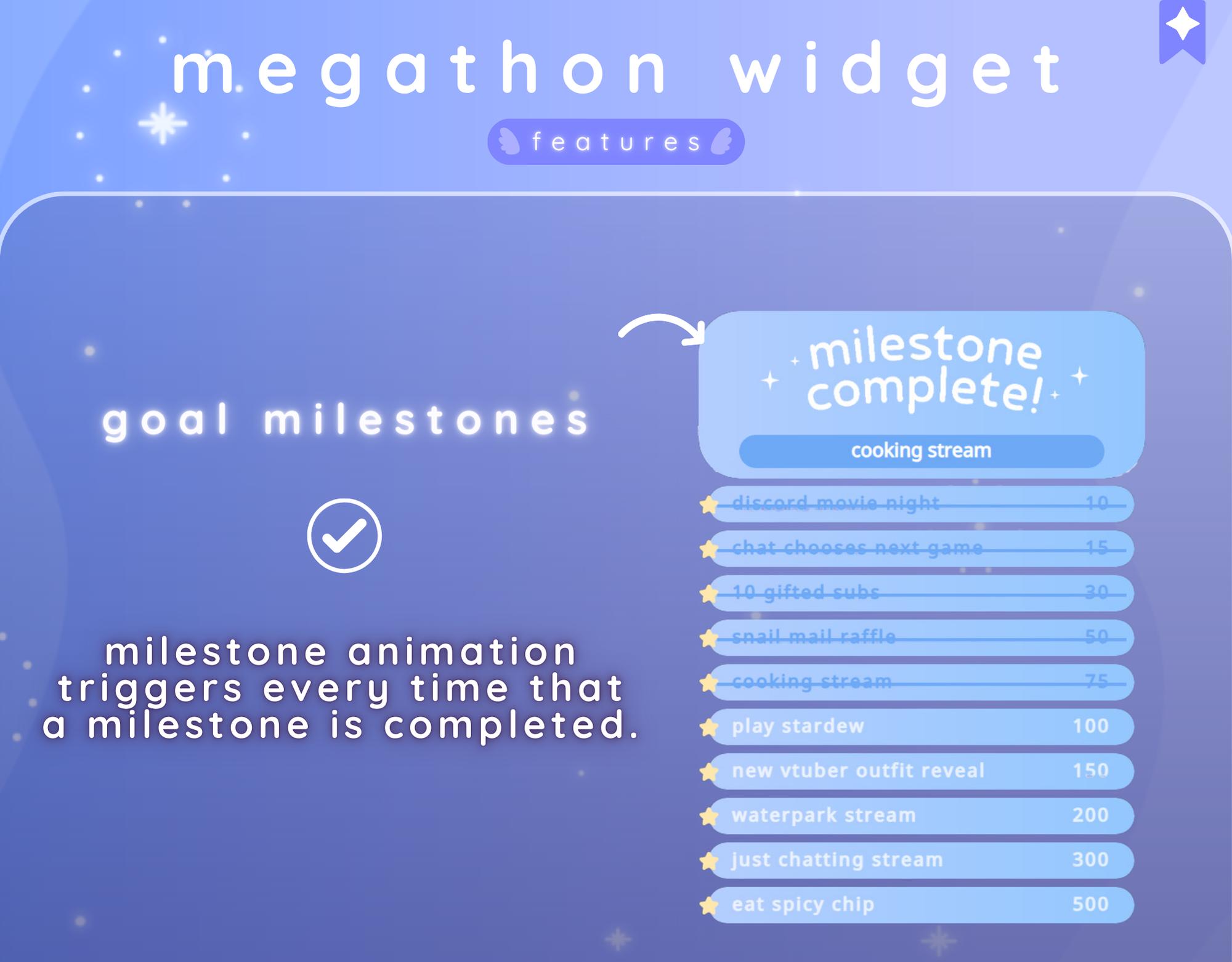Megathon Goal Timer Widget | Timer, Subathon, Megathon | Alerts for ...