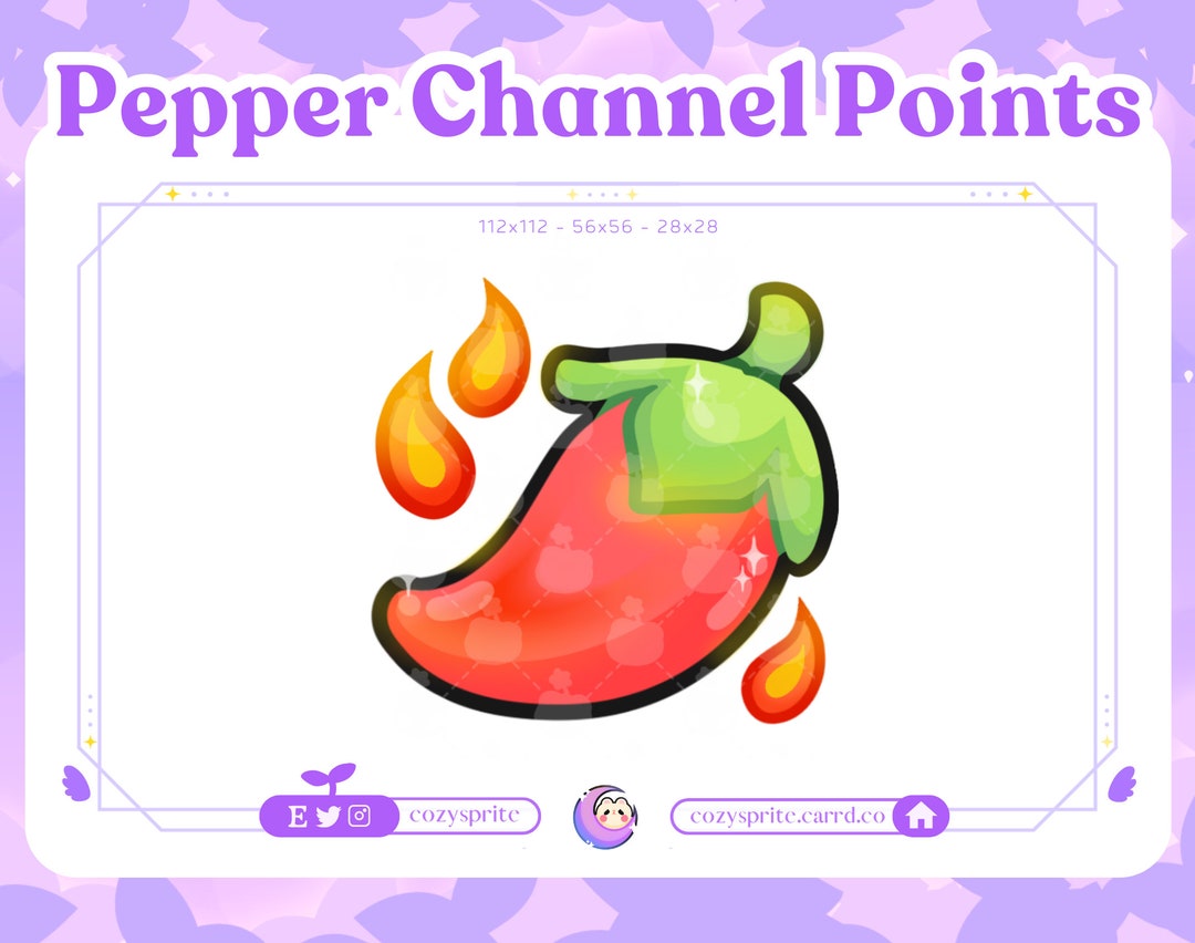 Red Pepper Emote Twitch Hot Pepper Emote Red Pepper - Etsy