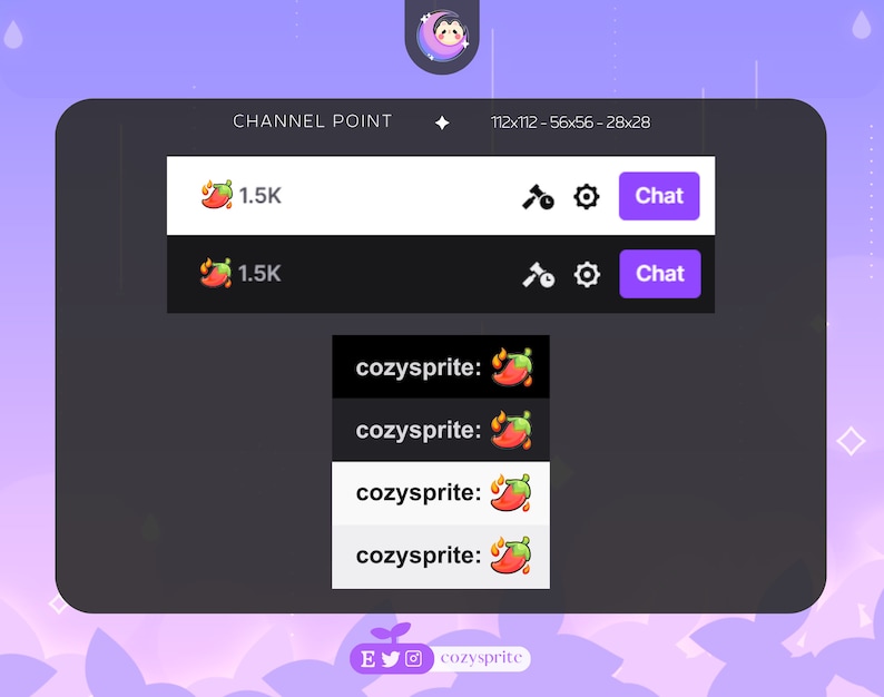 Red Pepper Emote Twitch Hot Pepper Emote Red Pepper Channel Point Emote ...