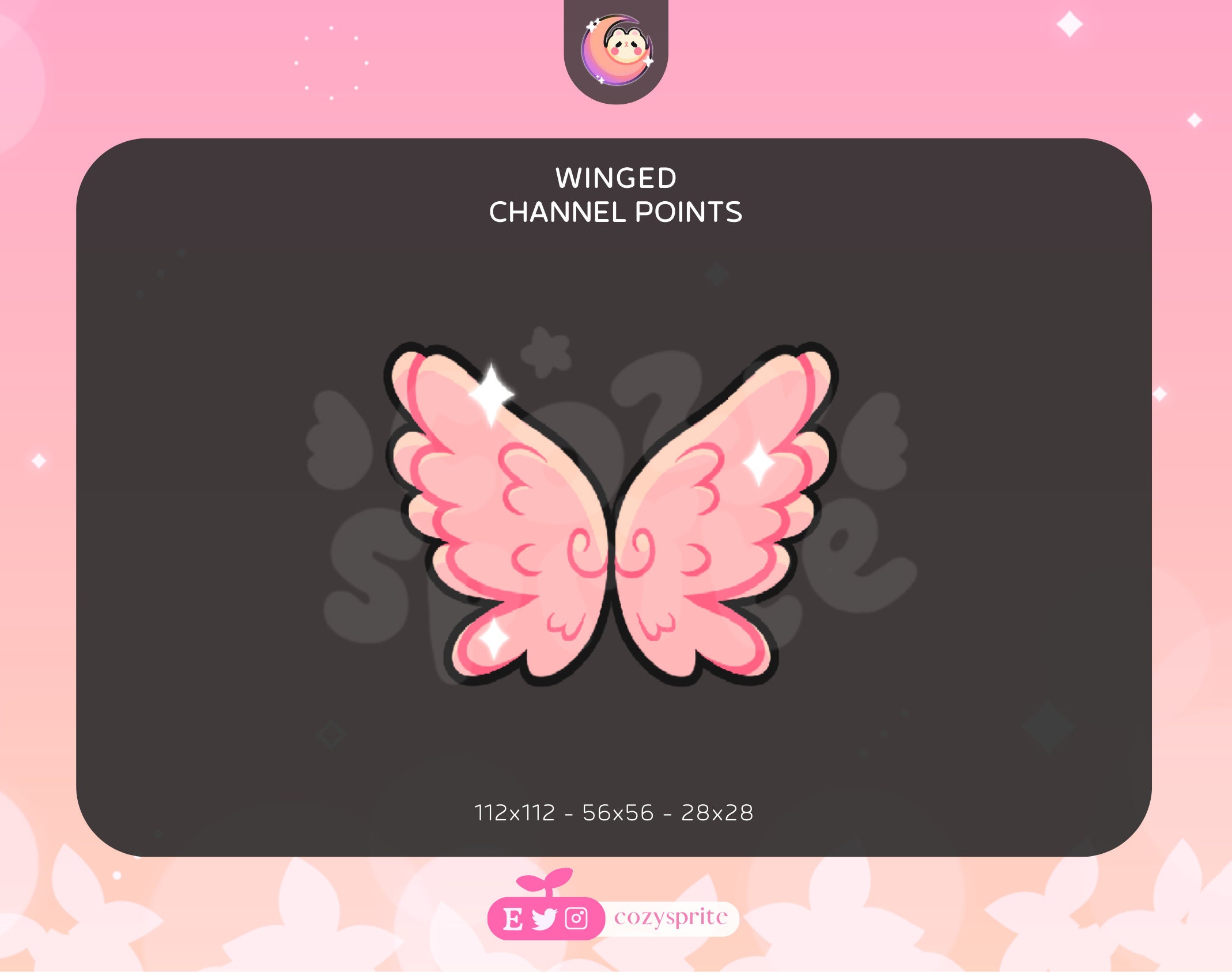 Angel Wings Point Twitch | Angel Wings | Winged | Channel Point | Emote ...