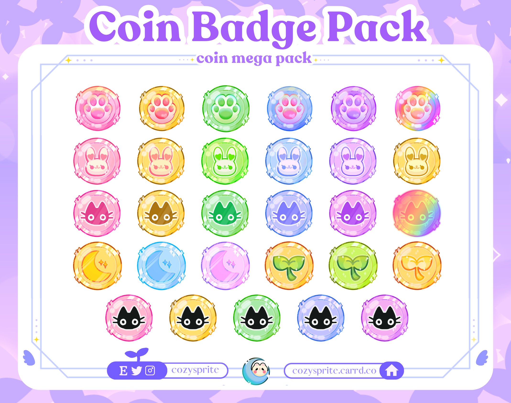 29x COIN BADGES BUNDLE | Badges Pack | Reward Badges | Bit Badges ...
