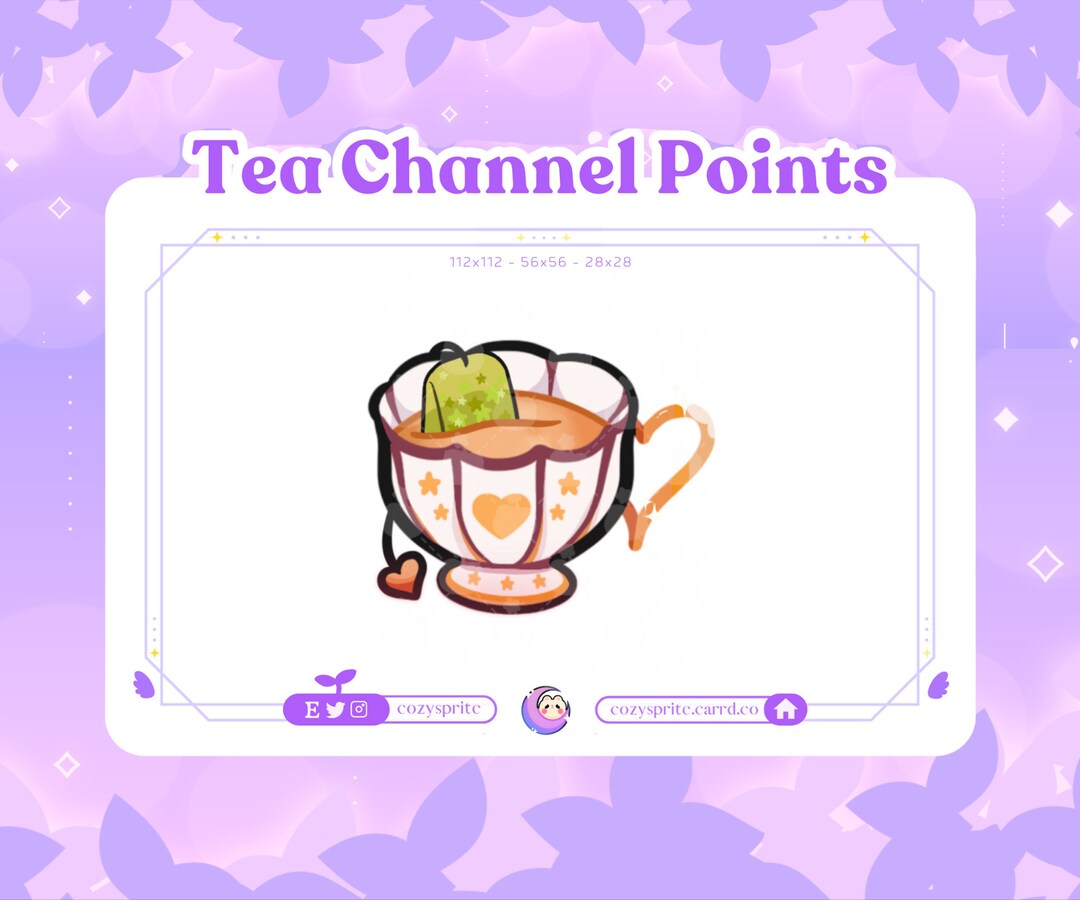 Teacup Point Twitch | Teabag | Coffee Cup | Channel Point | Emote ...