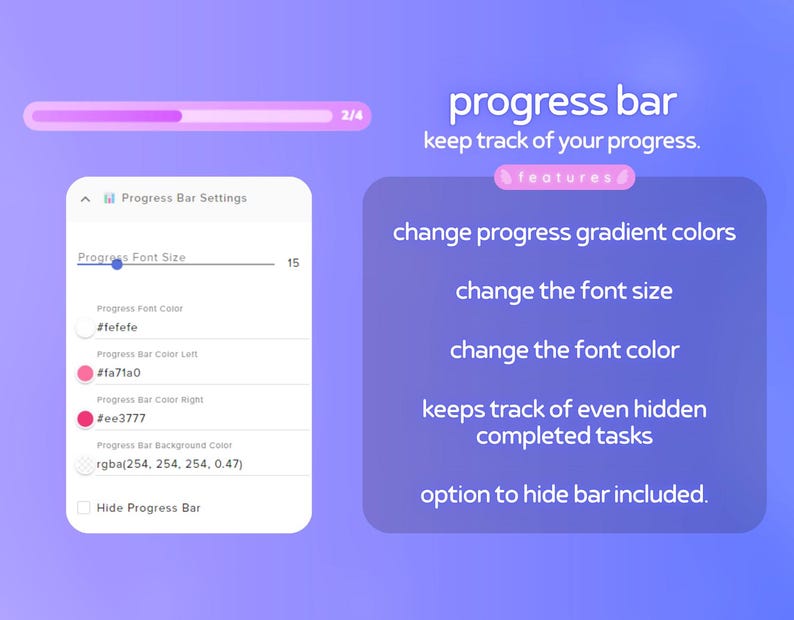 Tasklist Pomodoro Widget Pomodoro Timer List for Coworking Stream - Etsy