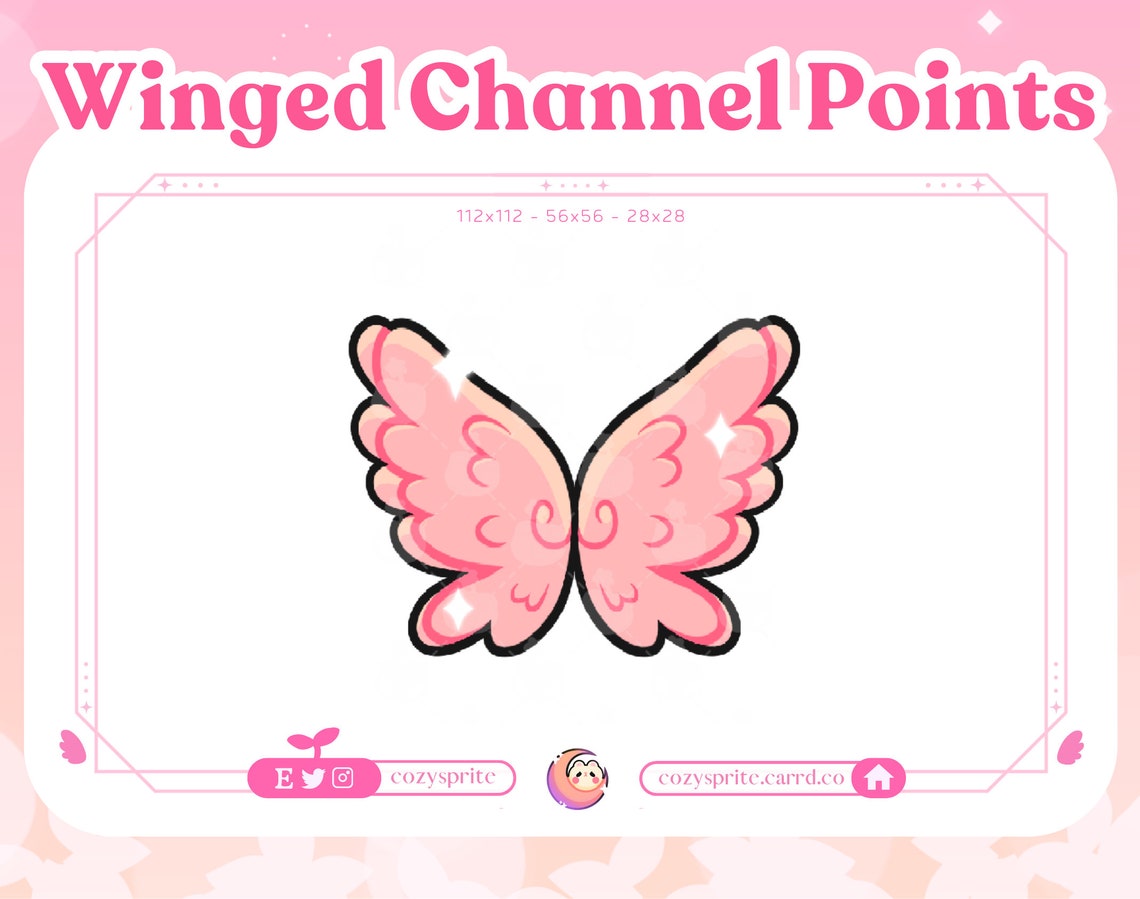 Angel Wings Point Twitch | Angel Wings | Winged | Channel Point | Emote ...