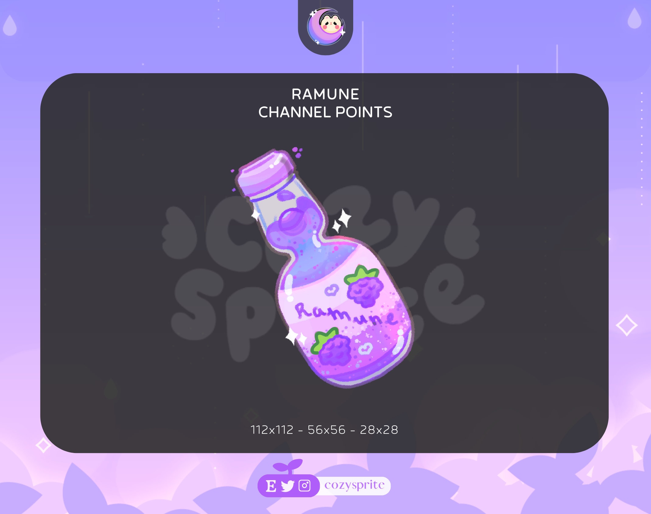 Marble Soda Channel Point Emote Streaming Soda Ramune - Etsy