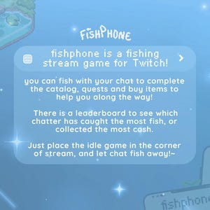 Stream Fishing Game Fishphone Catch Fish With Chat! - Etsy