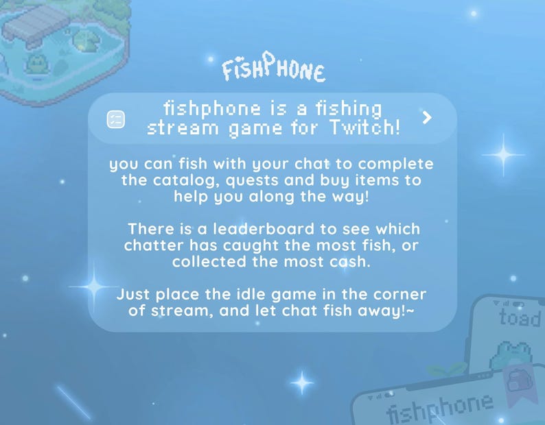 Stream Fishing Game Fishphone Catch Fish With Chat! - Etsy