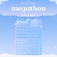 Goal Widget — Subathon Scrolling Goal List | Minimal Customizable 20 ...