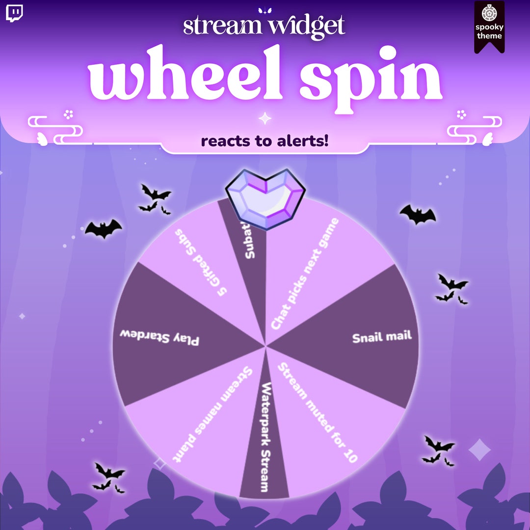 Wheel Spin Widget | Roulette Spin | Halloween | Spooky | Customizable ...