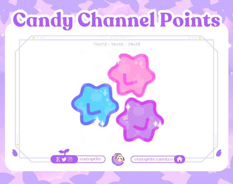 Candies Emote Twitch Konpeito Emote Candy Emote Channel - Etsy