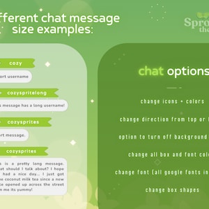 Sprout Chat Widget | Customizable Colors, Cute Chat, Nature | Chat Box ...