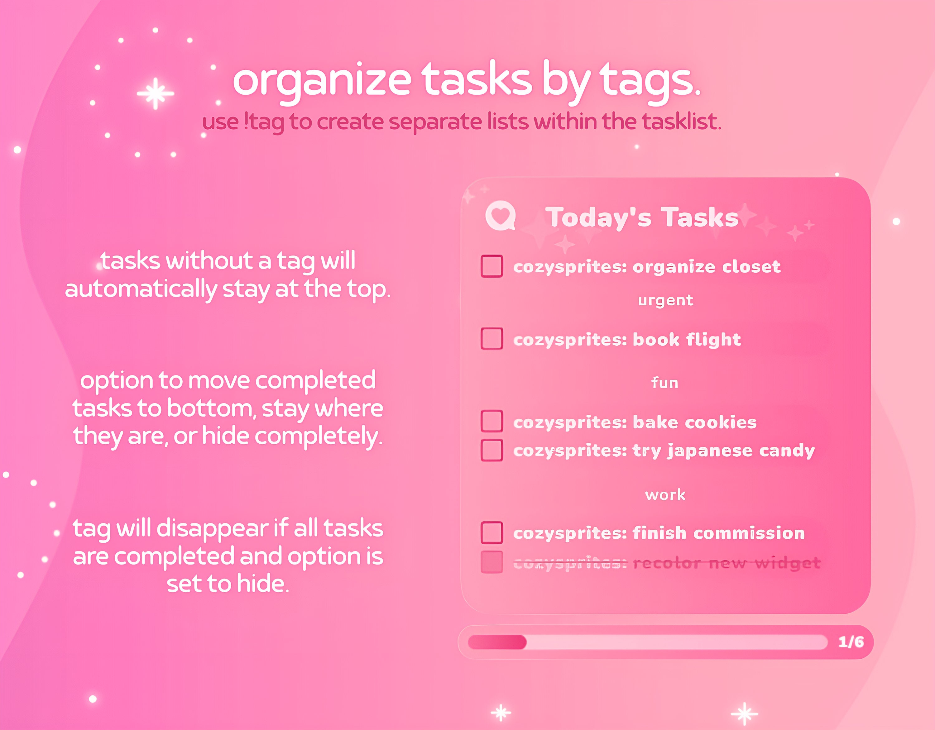 Task Widget | Pomodoro Timer | Tasklist for Coworking | Subathon ...