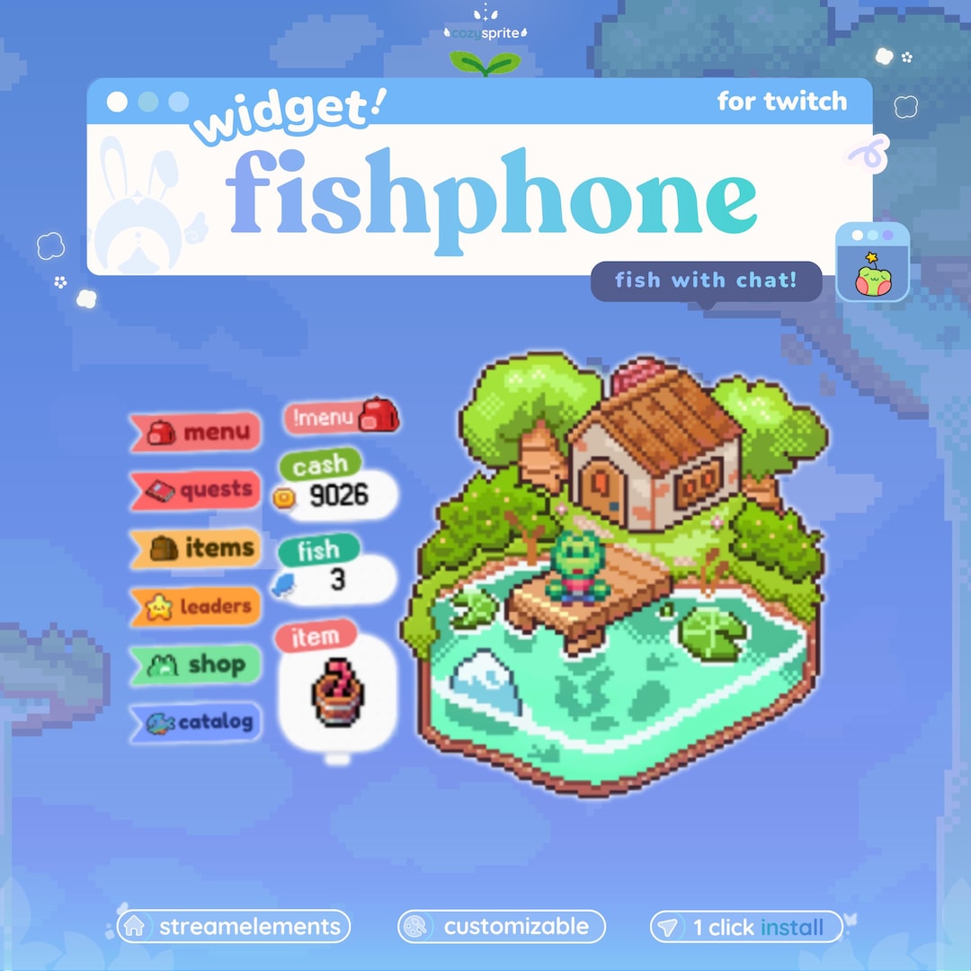 Stream Fishing Game Fishphone Catch Fish With Chat! - Etsy