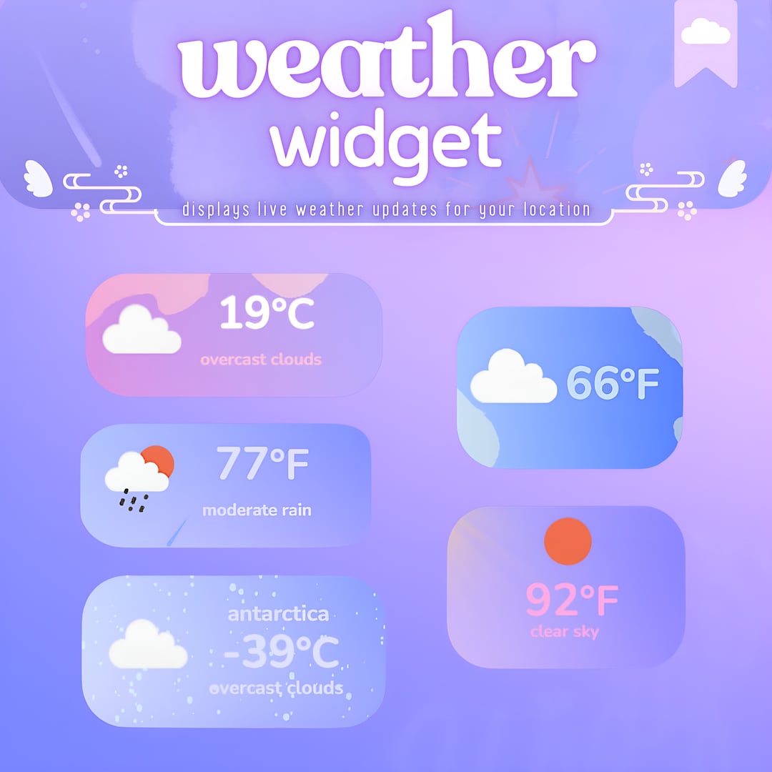 Weather Widget | Display Weather in Real Time | IRL Stream ...
