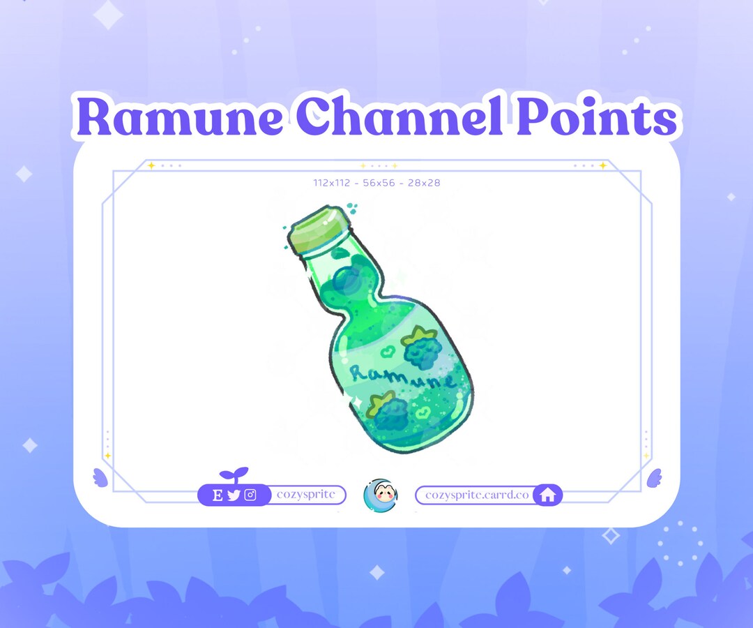 Marble Soda Channel Point Emote Streaming Soda Ramune - Etsy
