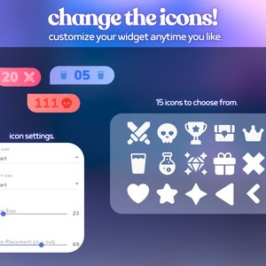 Counter Widget | Animated Counter | Goal Widget | Customizable Colors, Subathon | Streamelements ...