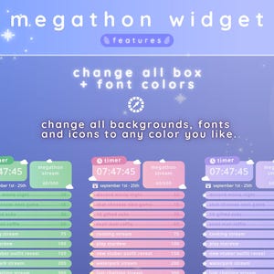 Megathon Goal Timer Widget | Timer, Subathon, Megathon | Alerts for Twitch Streams - Etsy