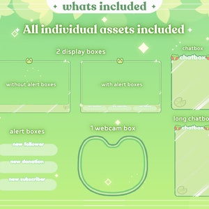 Frog Overlay Pack | Animated Stream Overlay Pack | Twitch Youtube ...