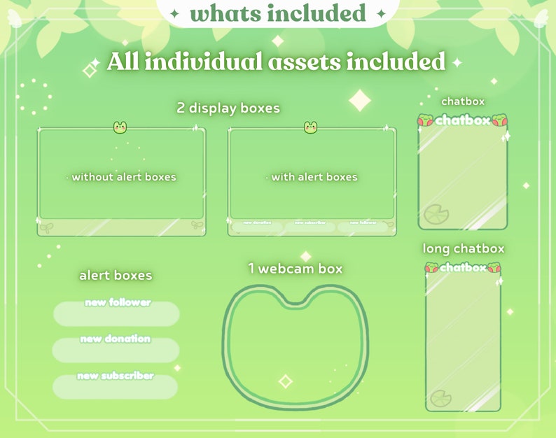 Frog Overlay Pack | Animated Stream Overlay Pack | Twitch Youtube ...