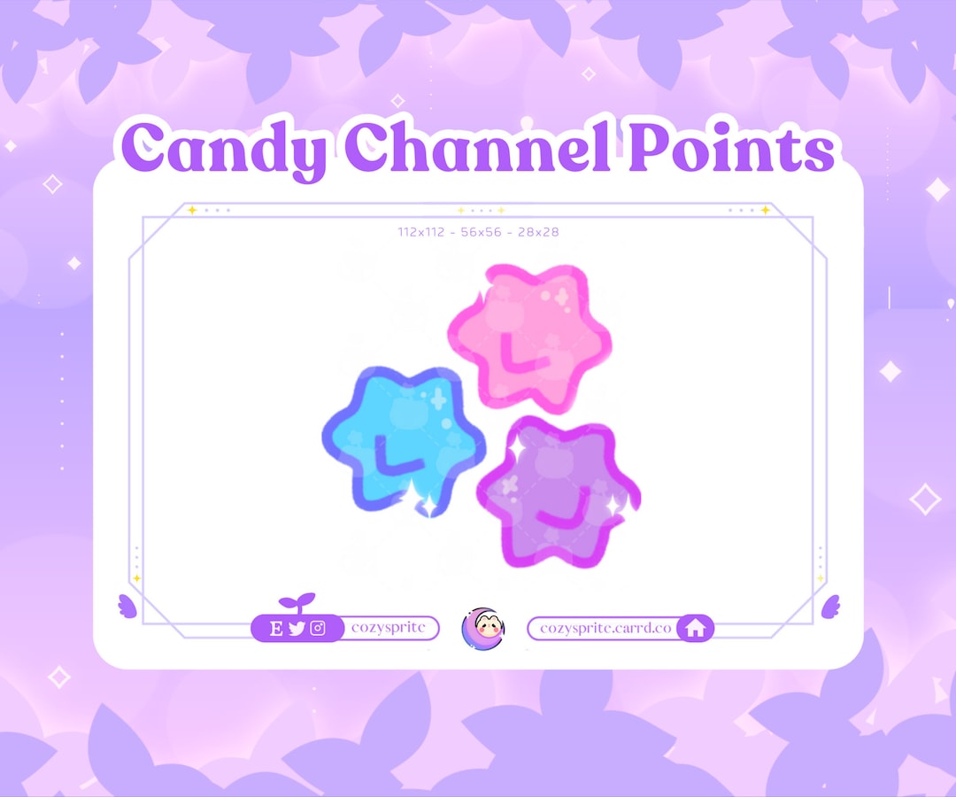 Candies Emote Twitch | Konpeito Emote | Candy Emote | Channel Point ...