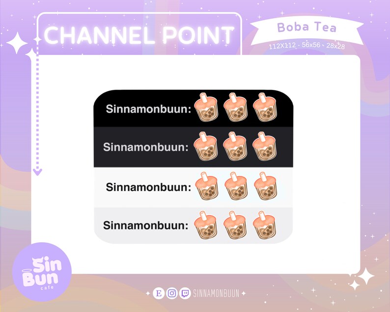 Bubble Tea Point Twitch Channel Point Orange Emote - Etsy Canada