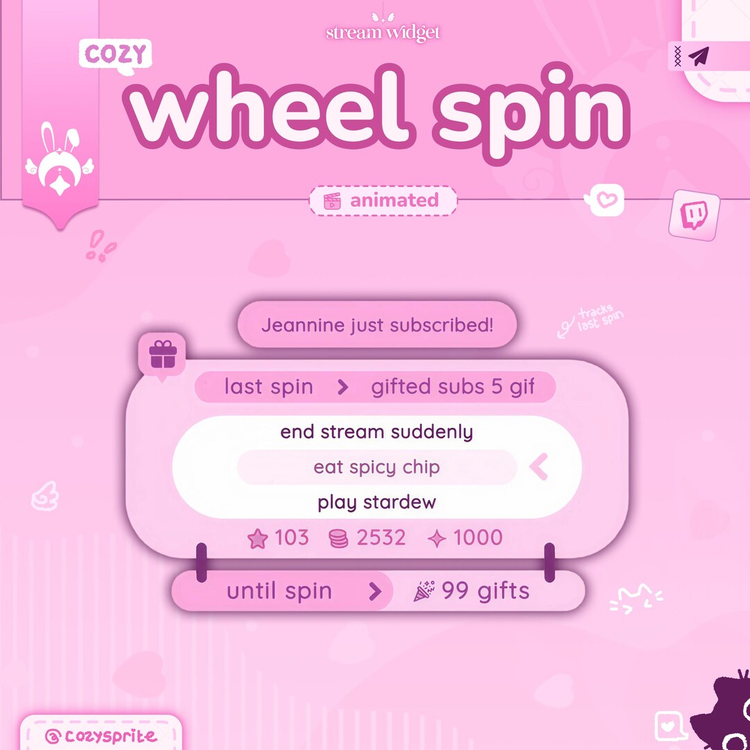 Wheel Spin Goal Widget Roulette Spin Subathon | Megathon | Widget for ...