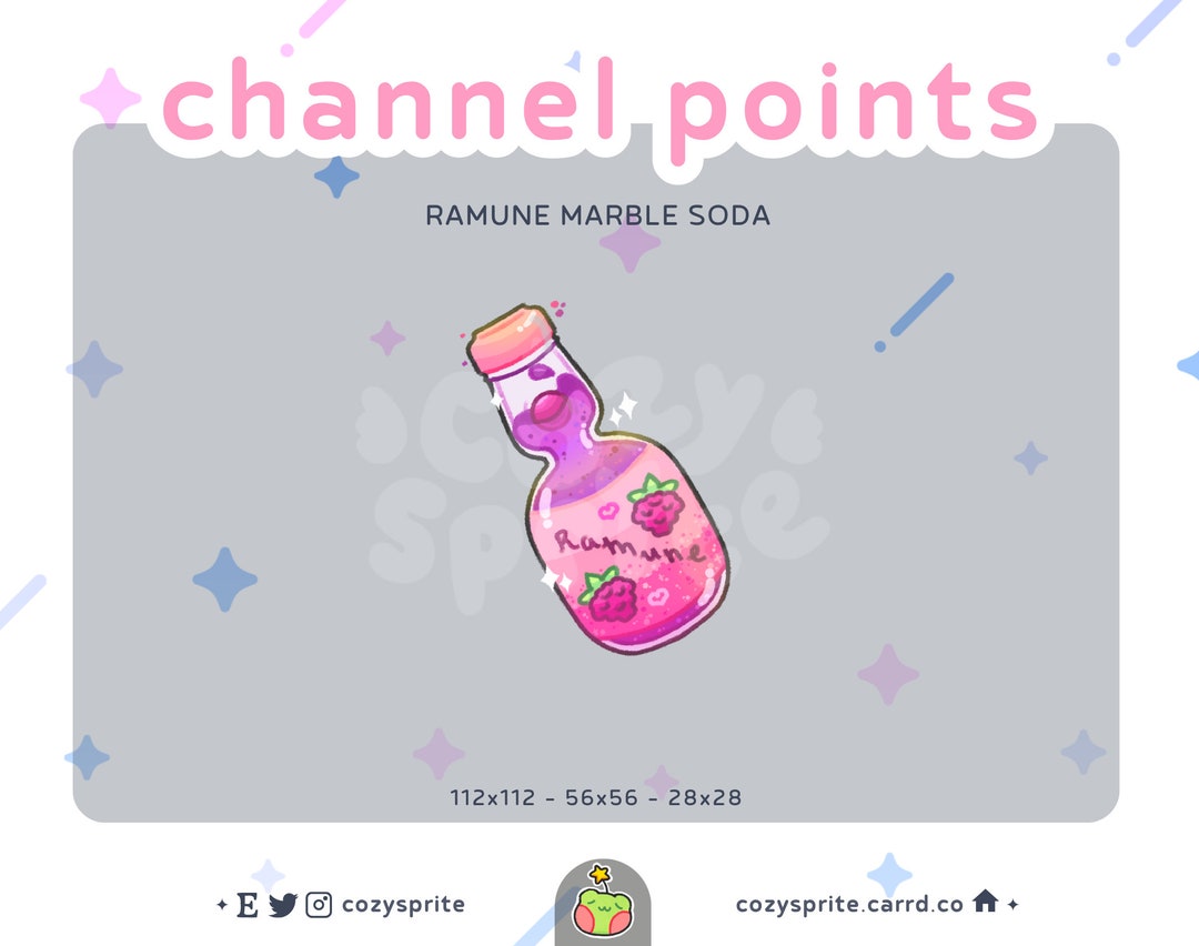 Marble Soda Channel Point Emote Streaming Soda Ramune - Etsy