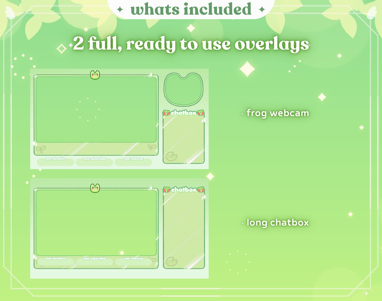 Frog Overlay Pack | Animated Stream Overlay Pack | Twitch Youtube ...