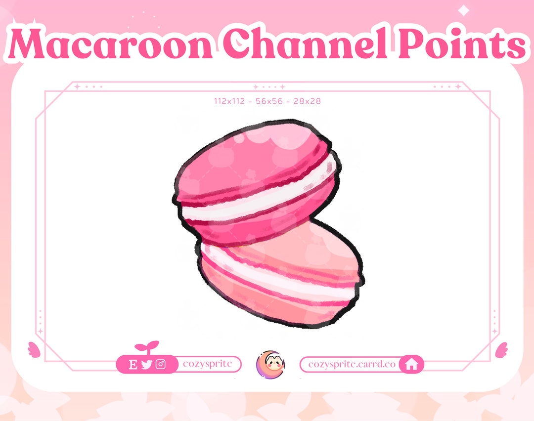 Macaroons Channel Point Emote Streaming Cake Pastry - Etsy