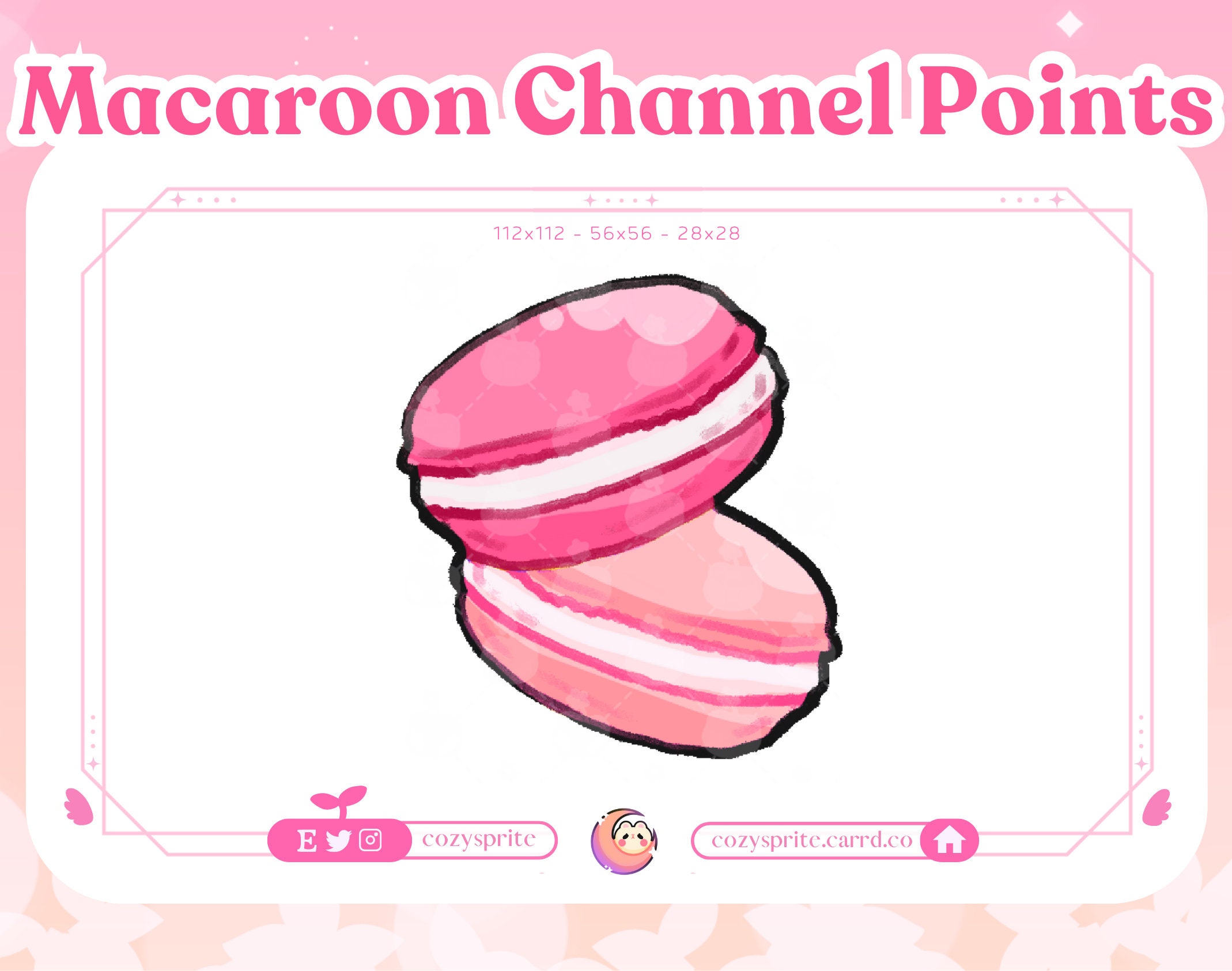 Macaroons Channel Point | Emote | Streaming | Cake | Pastry | Candy - Etsy