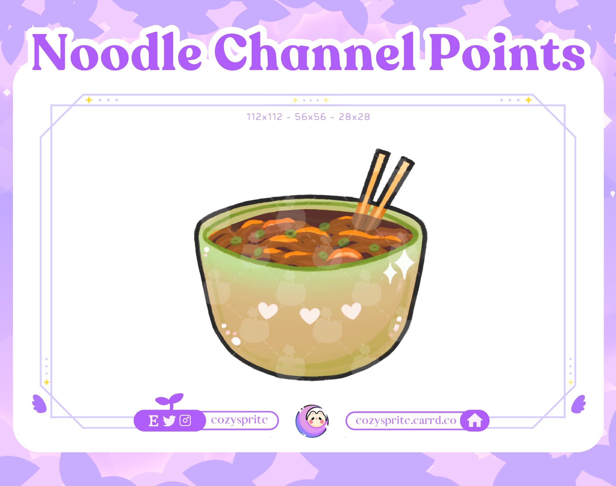 Ramen Noodle Soup Channel Point Emote Streaming Food - Etsy