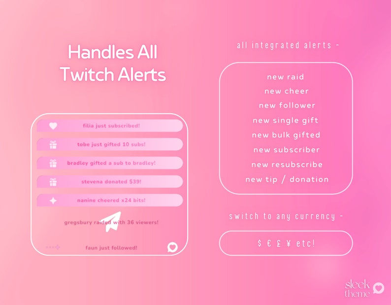 Sleek Chat Widget Customizable Colors, Cute Chat, Minimal Theme Pastel ...