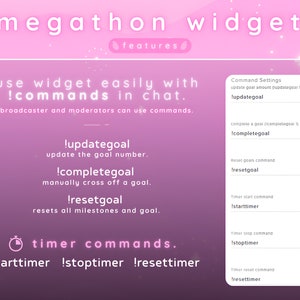 Megathon Goal Timer Widget | Timer, Subathon, Megathon | Alerts for Twitch Streams - Etsy