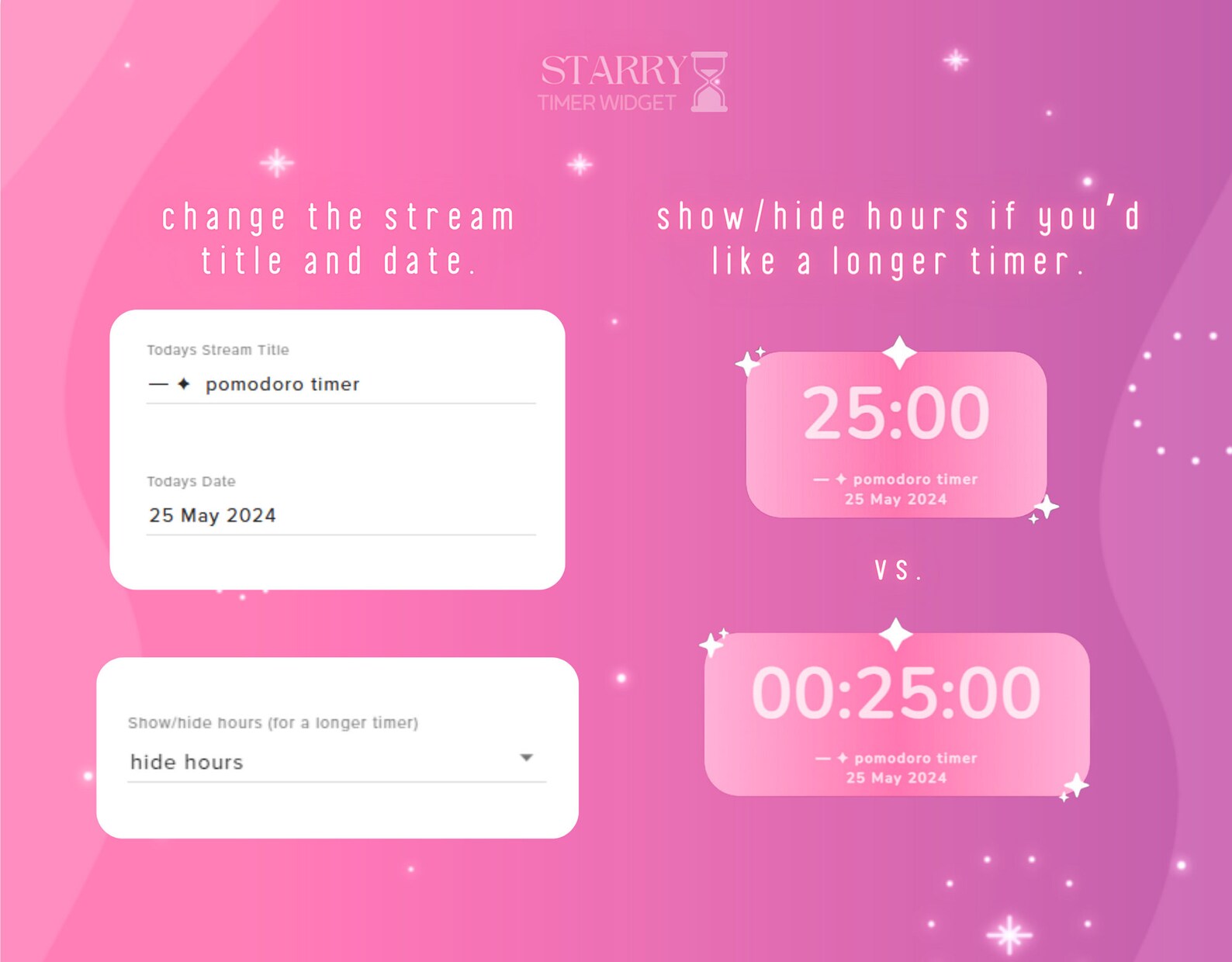 Pomodoro Timer Widget Customizable Colors, Cute Chat, Elegant Theme Pastel Pink Chat Box and ...