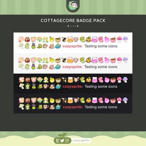 25x COTTAGECORE BADGES BUNDLE | Badges Pack | Reward Badges | Bit ...