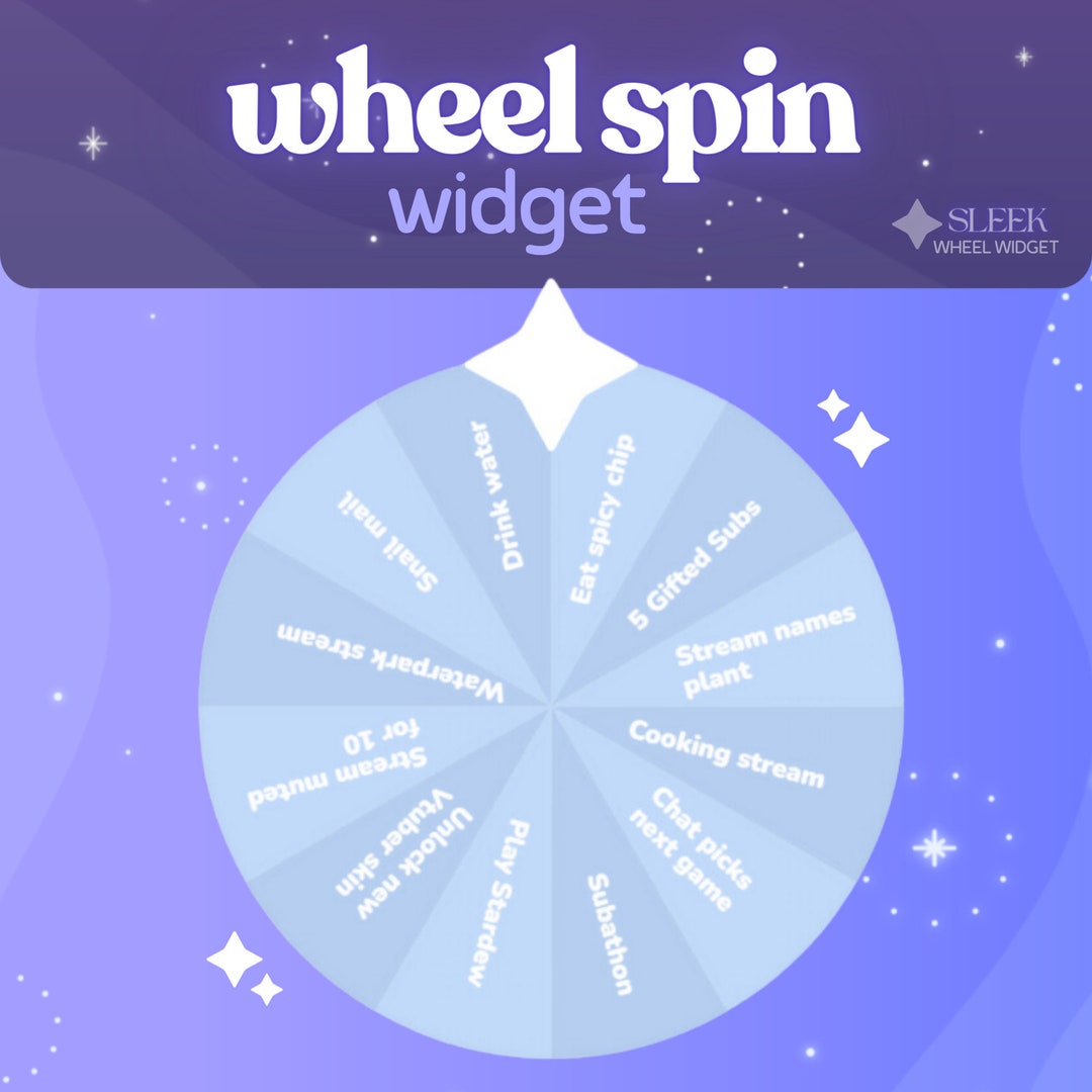 Wheel Spin Widget Roulette Spin Customizable Colors, Cute Chat ...