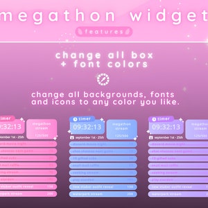 Megathon Goal Timer Widget | Timer, Subathon, Megathon | Alerts for ...