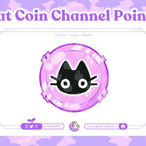 Cat Coin Channel Point | Cat Emote | Coin | Kitty - Etsy