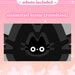 Pink Cat Overlay Pack Animated Stream Overlay Pack Twitch Youtube ...