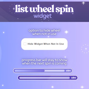 Wheel Spin Goal Widget | Roulette Spin | Customizable Colors, Cute Chat ...