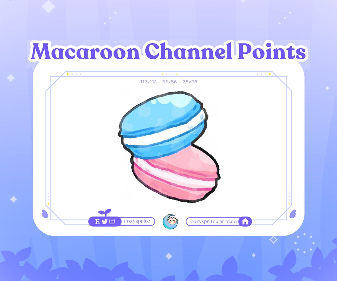 Macaroons Channel Point Emote Streaming Cake Pastry Candy - Etsy