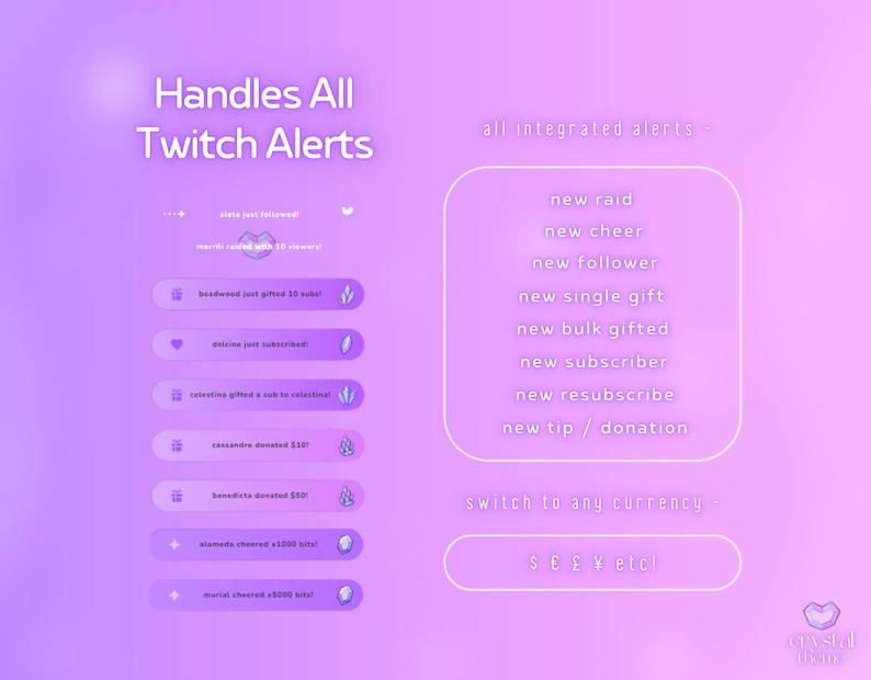 Crystal Chat Widget | Customizable Colors, Cute Chat, Elegant Theme ...