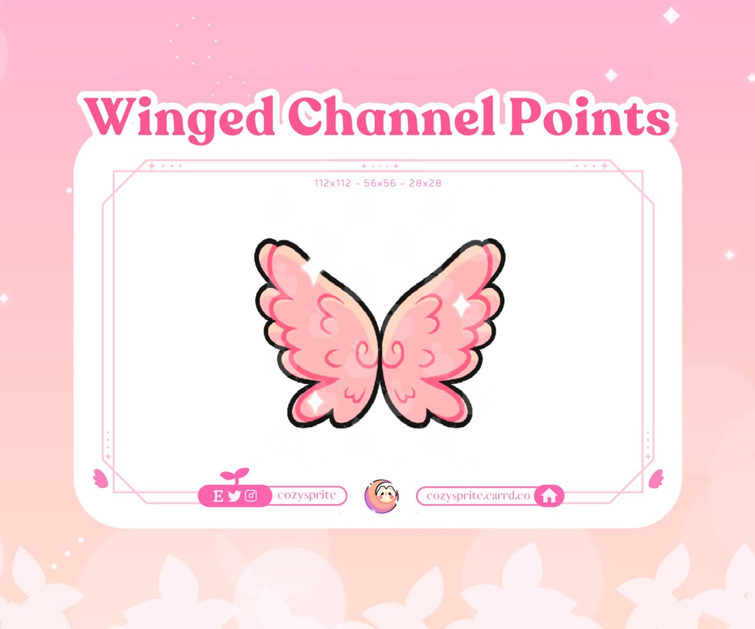 Angel Wings Point Twitch | Angel Wings | Winged | Channel Point | Emote ...