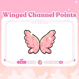 Angel Wings Point Twitch | Angel Wings | Winged | Channel Point | Emote ...