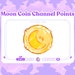 Gold Moon Coin Channel Point Moon Emote Gold Coin Kawaii - Etsy Canada